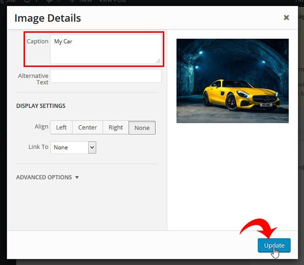 How to Add Caption Below Images in WordPress