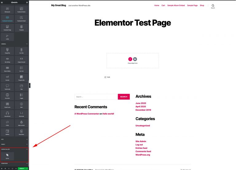 Elementor Addon - Envira Gallery